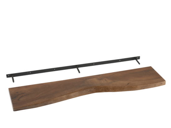 Planche murale en acacia | Etagère murale en bois