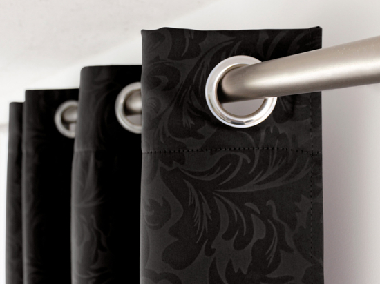 Rideau occultant à motifs tons sur tons 8 oeillets | HomeMaison