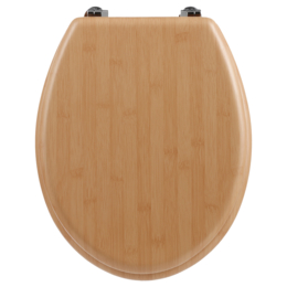 Abattant WC en bois effet bambou